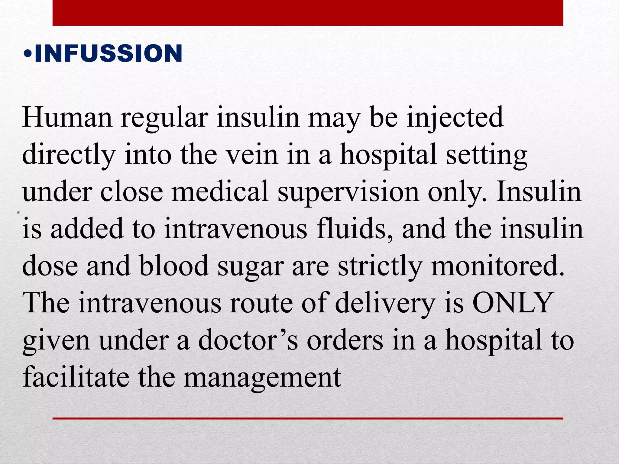 Insulin Management | PPTX