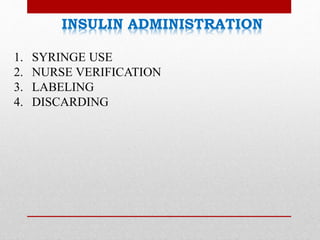 Insulin Management | PPTX