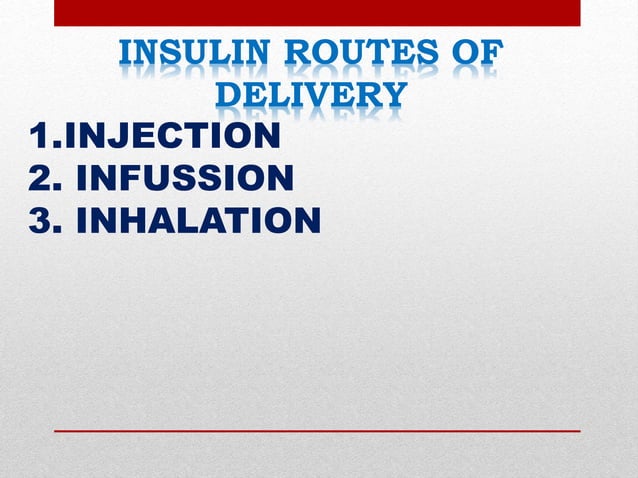 Insulin Management | PPTX