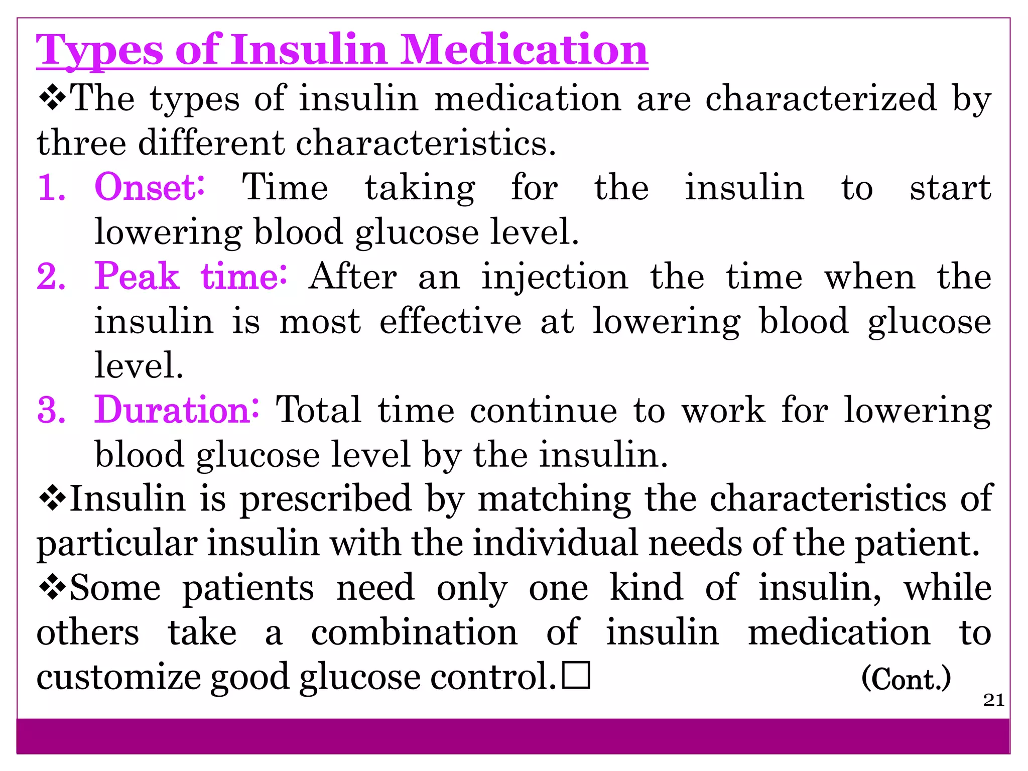 Insulin Medication: A Detailed Study | PPTX