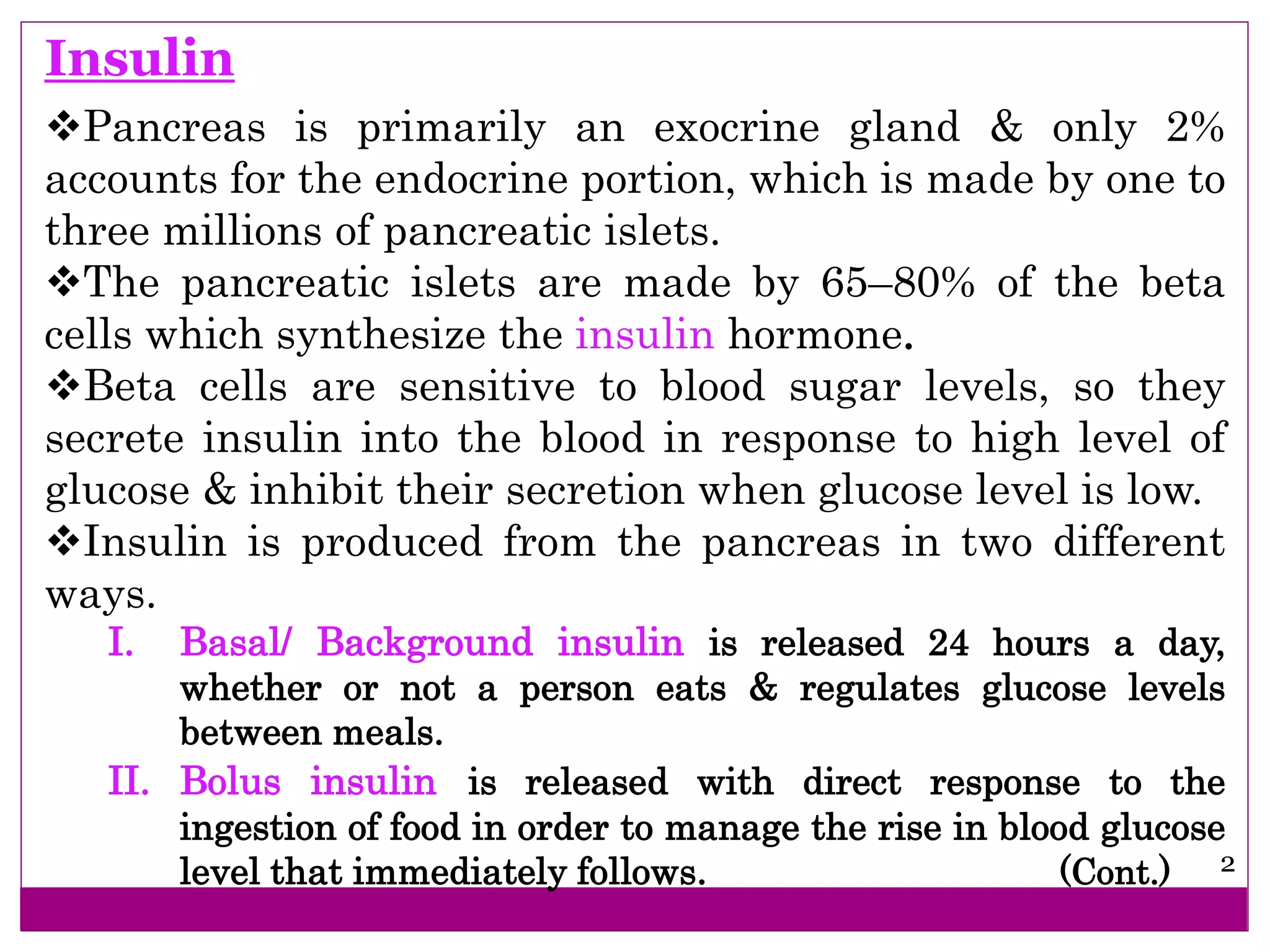 Insulin Medication: A Detailed Study | PPTX