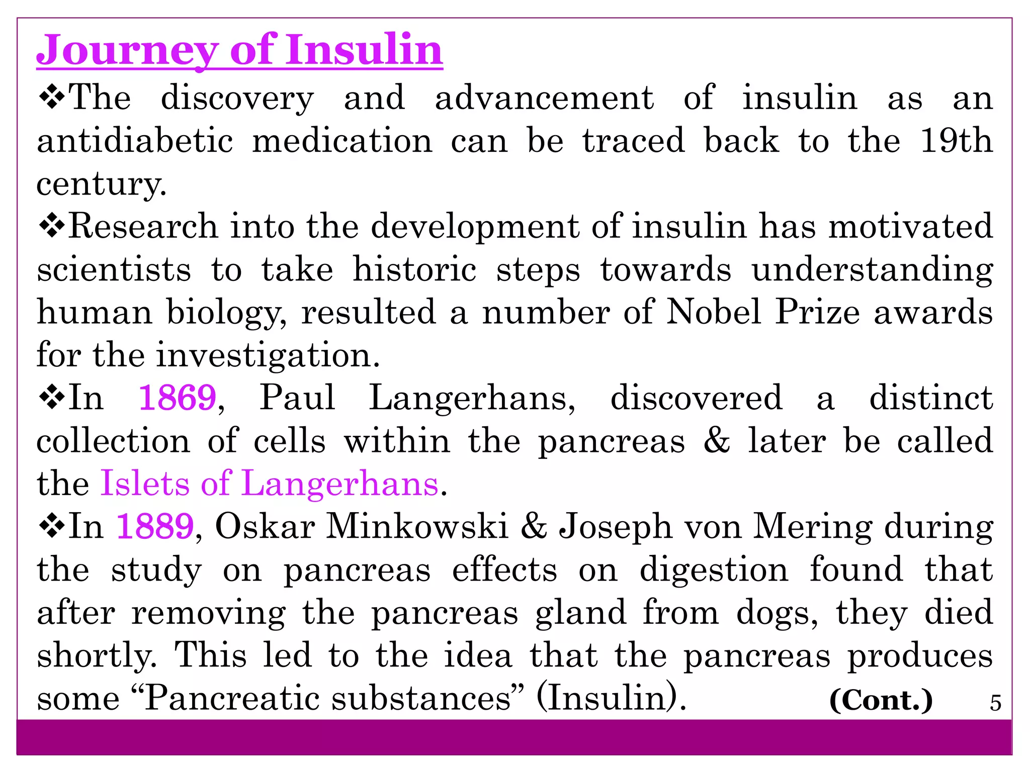 Insulin Medication: A Detailed Study | PPTX
