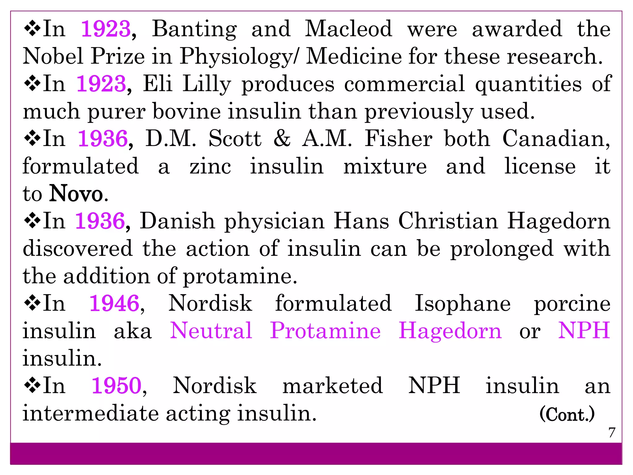 Insulin Medication: A Detailed Study | PPTX