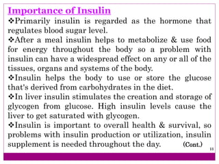 Insulin Medication: A Detailed Study | PPTX