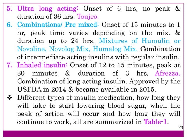 Insulin Medication: A Detailed Study | PPT