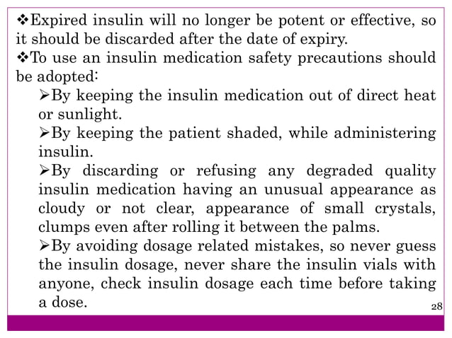 Insulin Medication: A Detailed Study | PPT