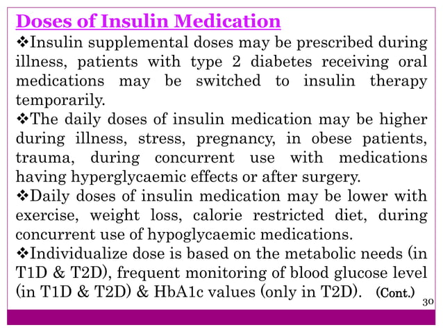 Insulin Medication: A Detailed Study | PPT