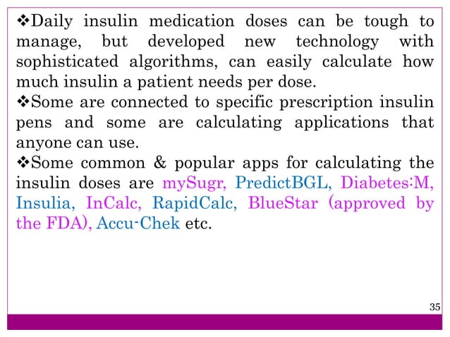 Insulin Medication: A Detailed Study | PPT