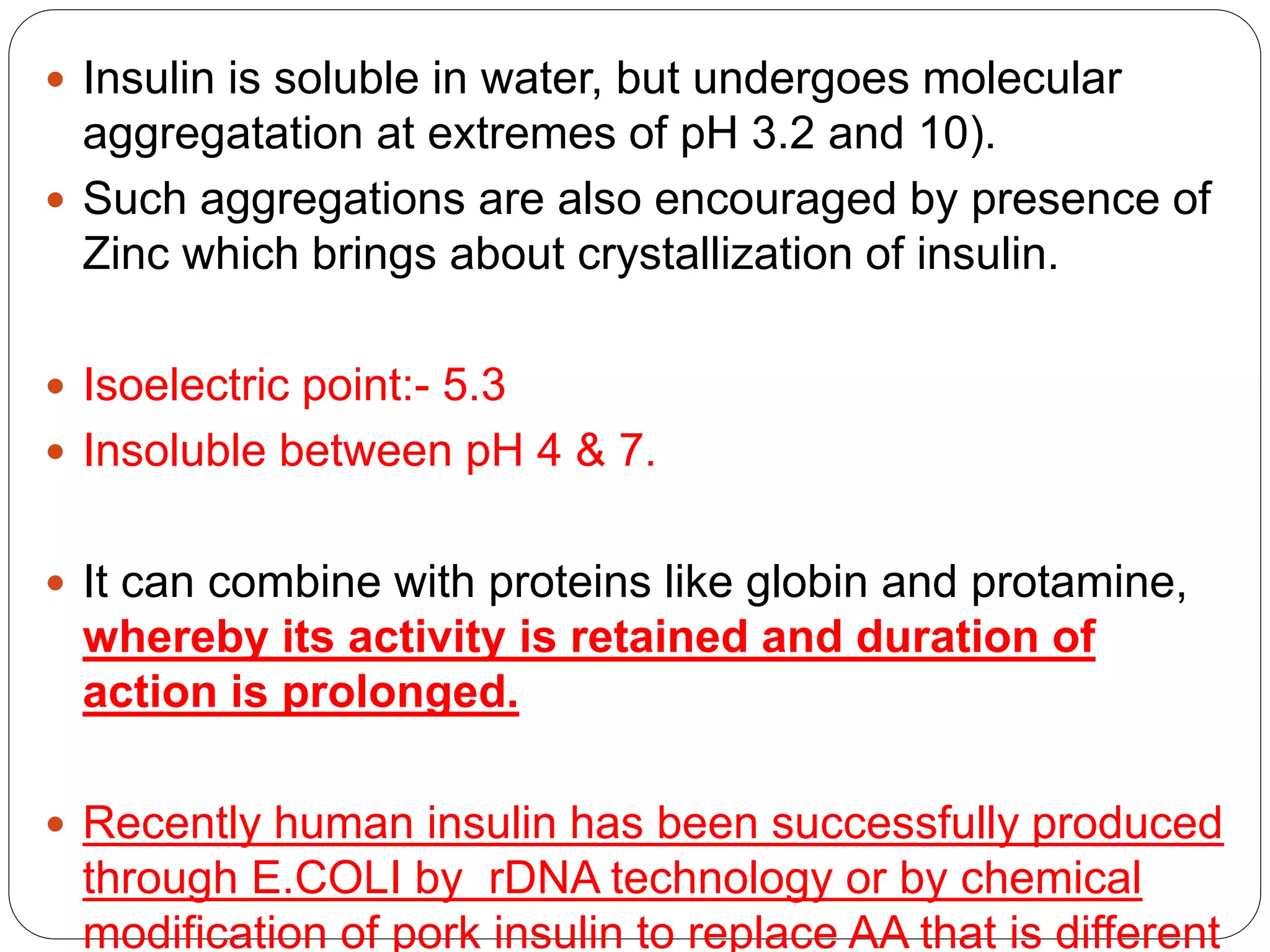 Insulin & Oral Hypoglycemic Agents. | PPTX