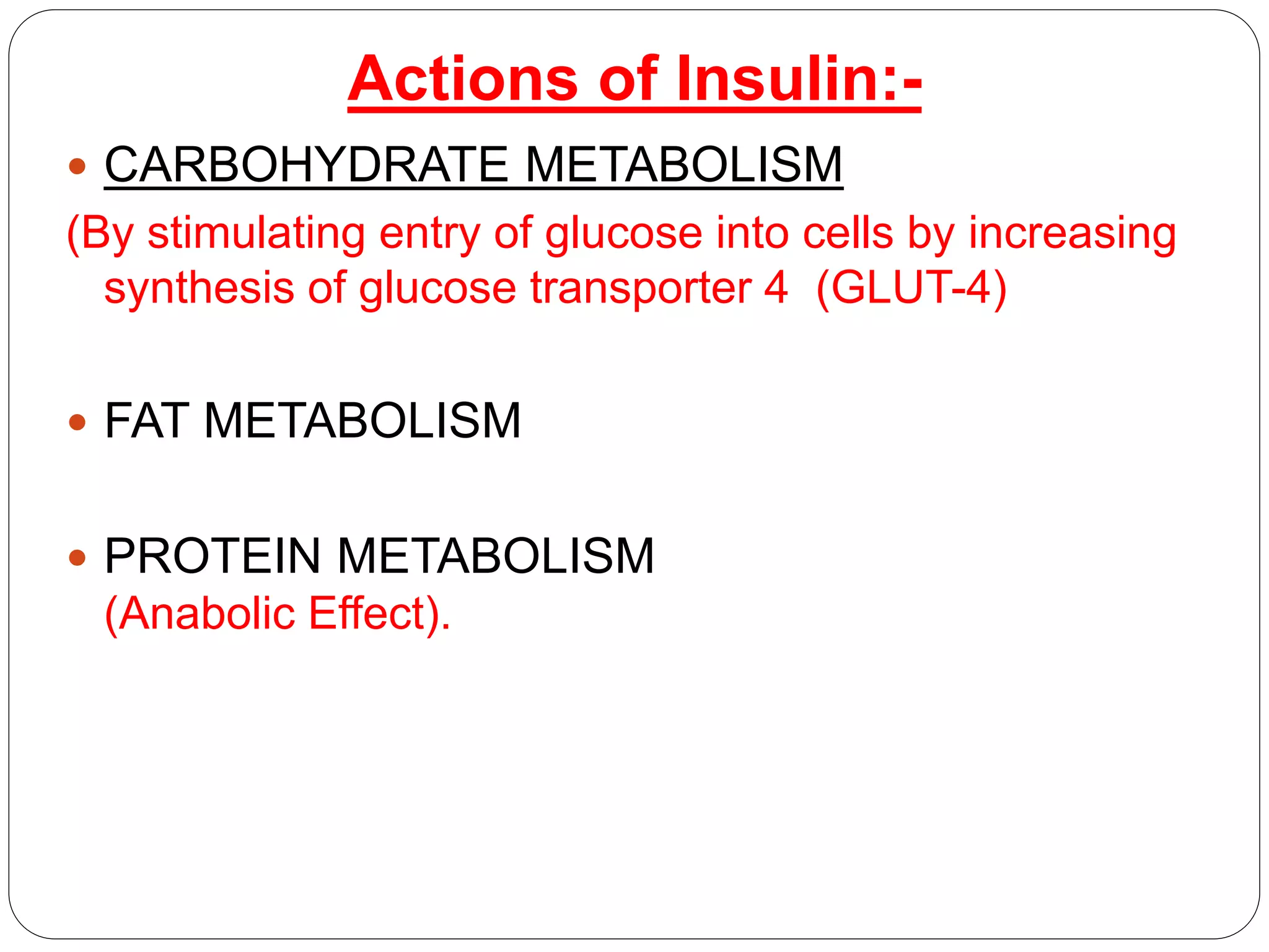 Insulin And Oral Hypoglycemic Agents Ppt