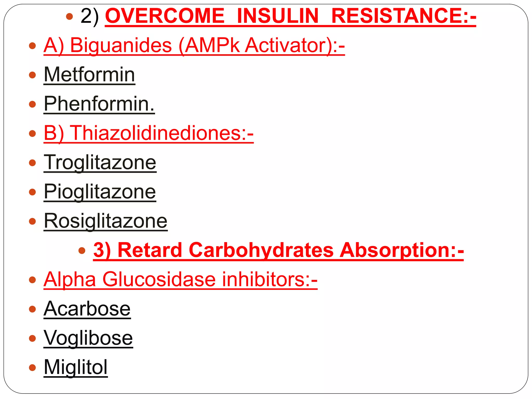 Insulin & Oral Hypoglycemic Agents. | PPTX