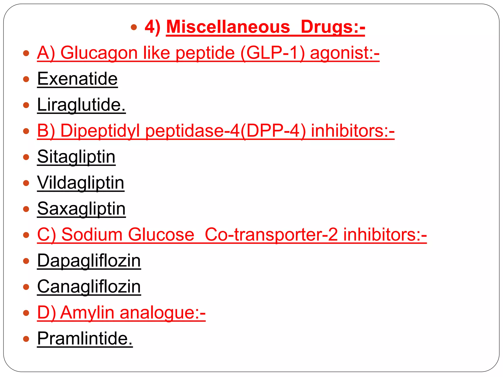 Insulin & Oral Hypoglycemic Agents. | PPTX