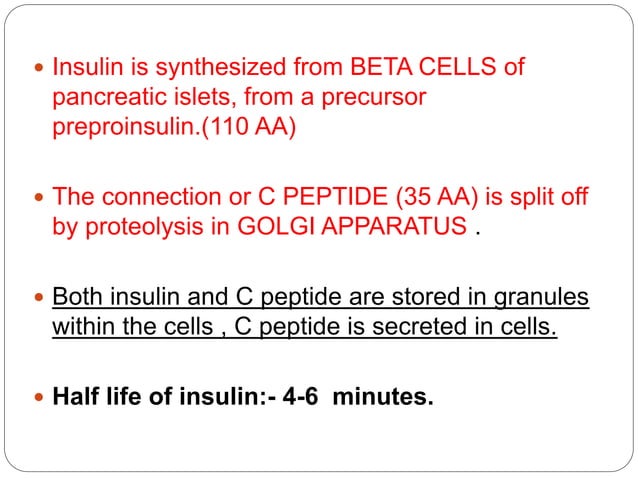 Insulin & Oral Hypoglycemic Agents.