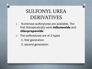 INSULIN, ORAL HYPOGLYCEMIC AGENTS.pdfb.pjarm pharmacology | PPT