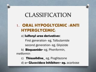 INSULIN, ORAL HYPOGLYCEMIC AGENTS.pdfb.pjarm pharmacology | PDF