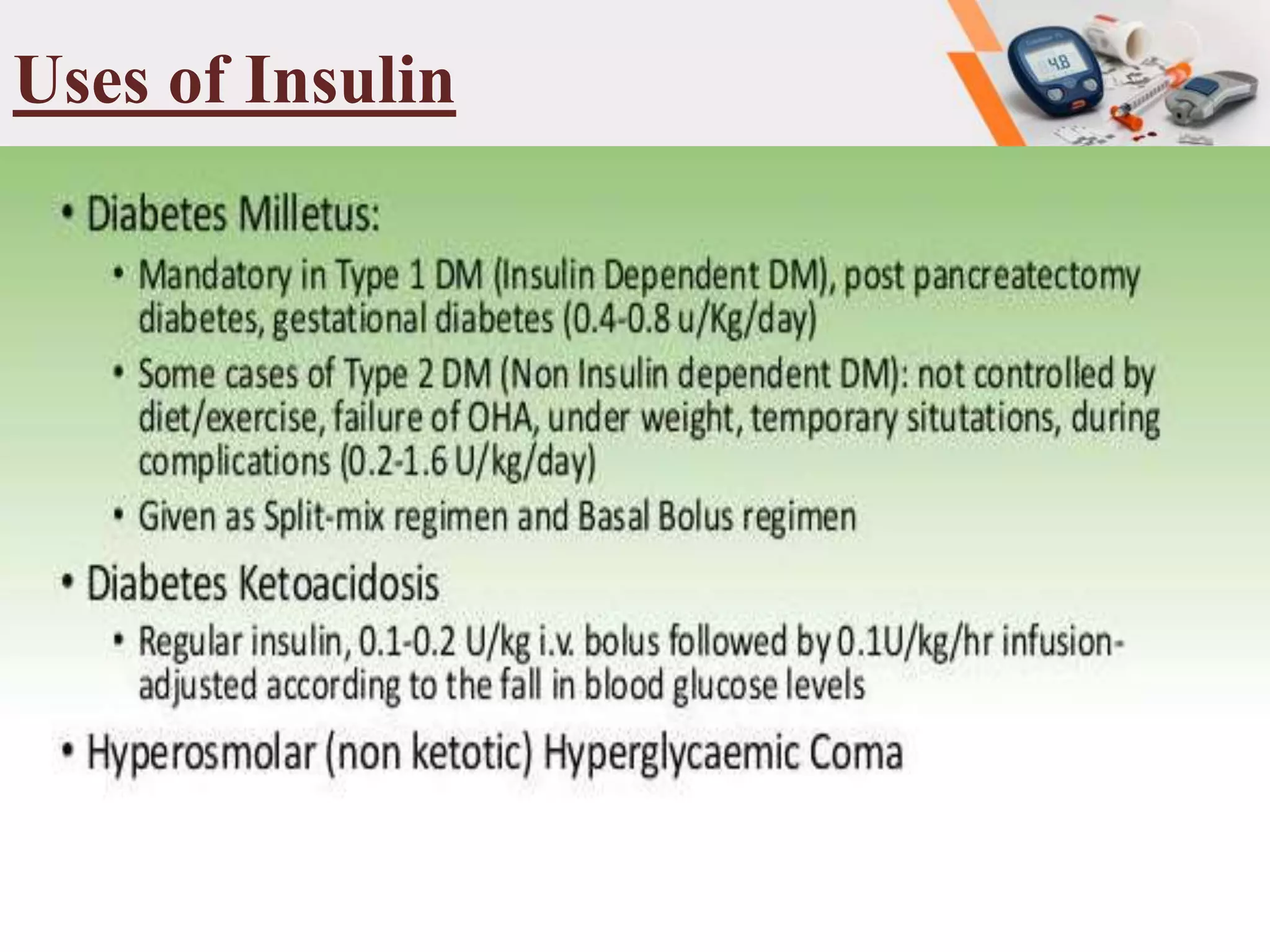 Insulin Pharmacological Actions, Mechanical of Action, Uses and Adverse ...