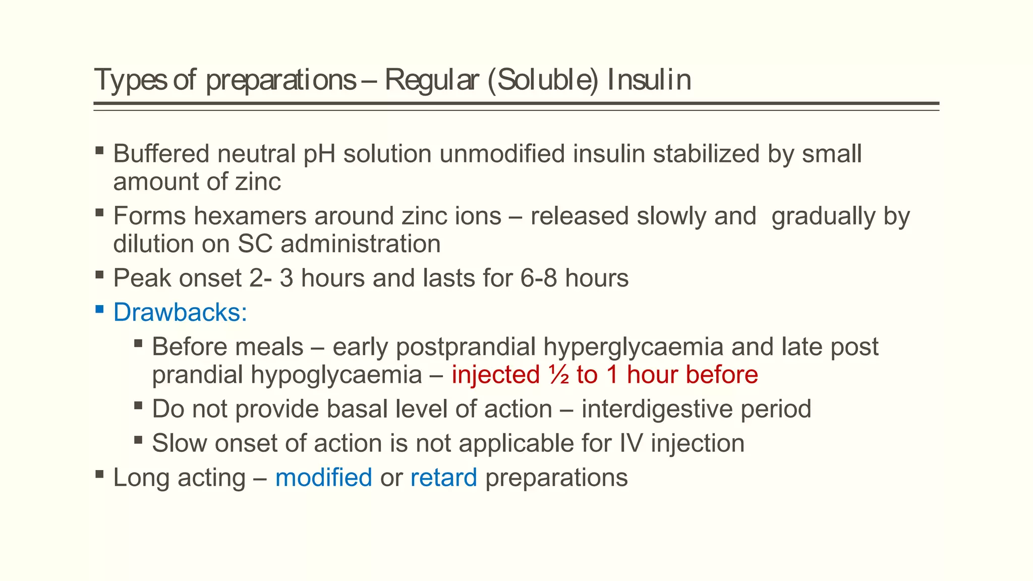 Insulin pharmacology | PPT