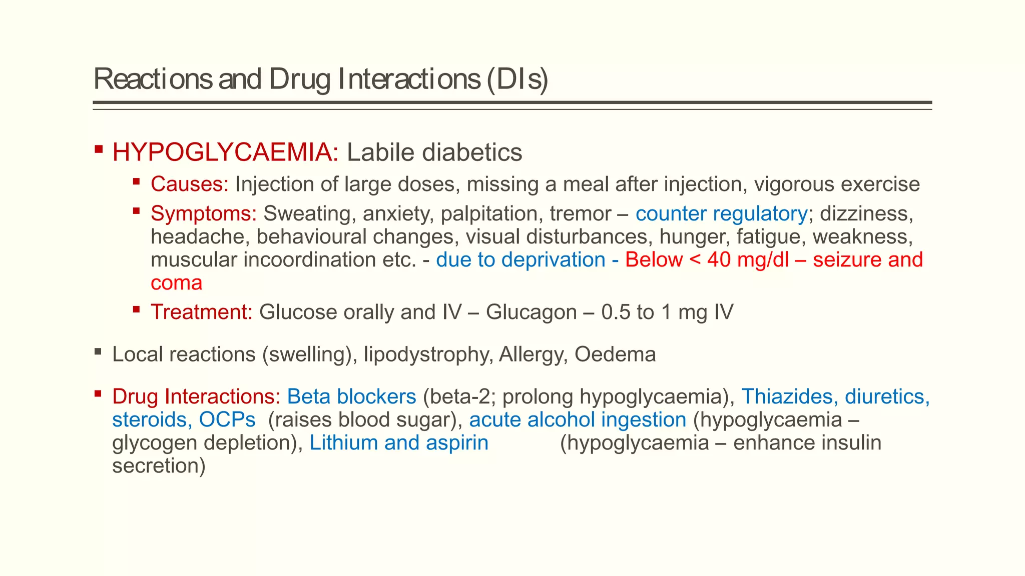 Insulin pharmacology | PPT