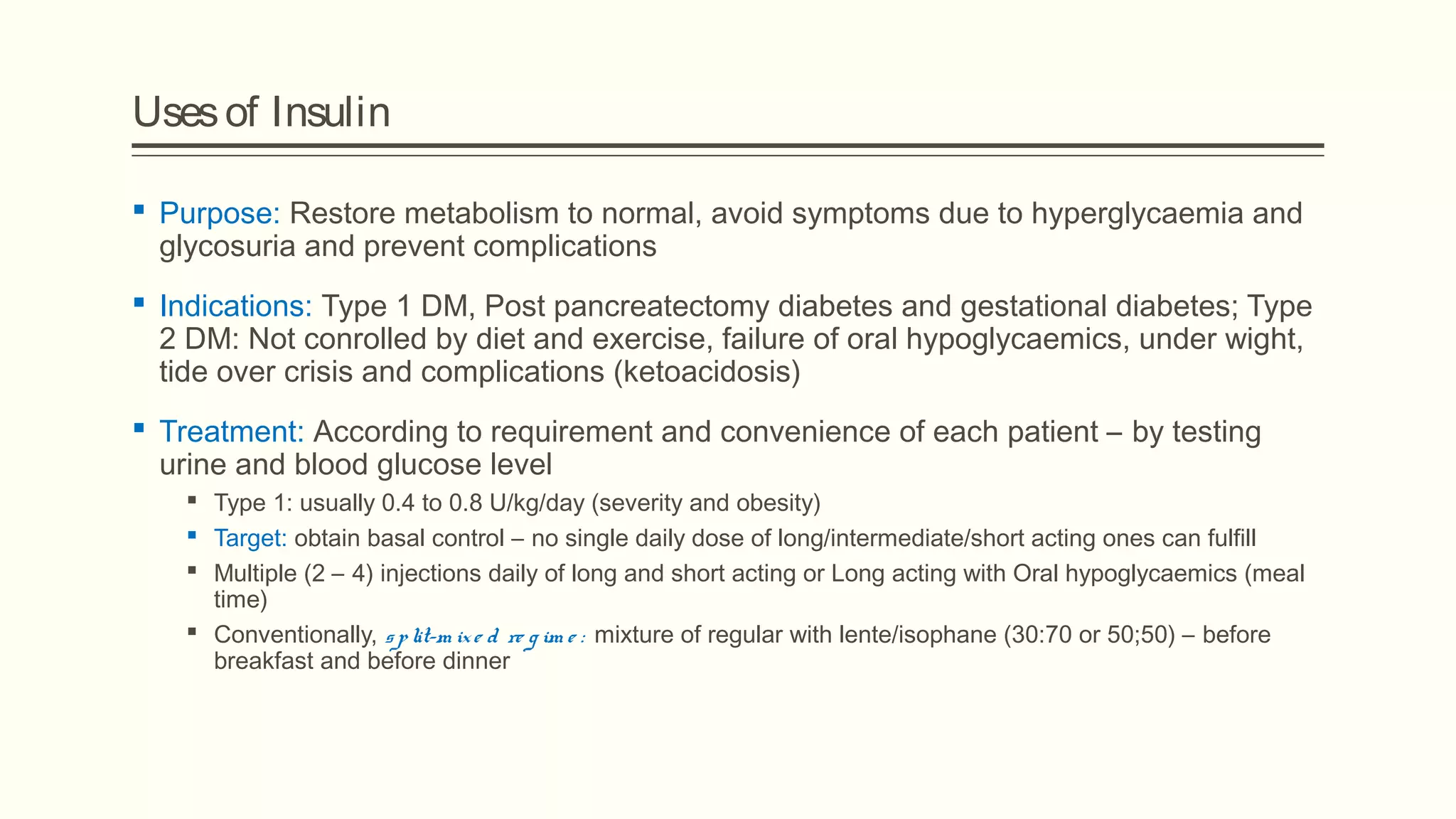 Insulin pharmacology | PPT