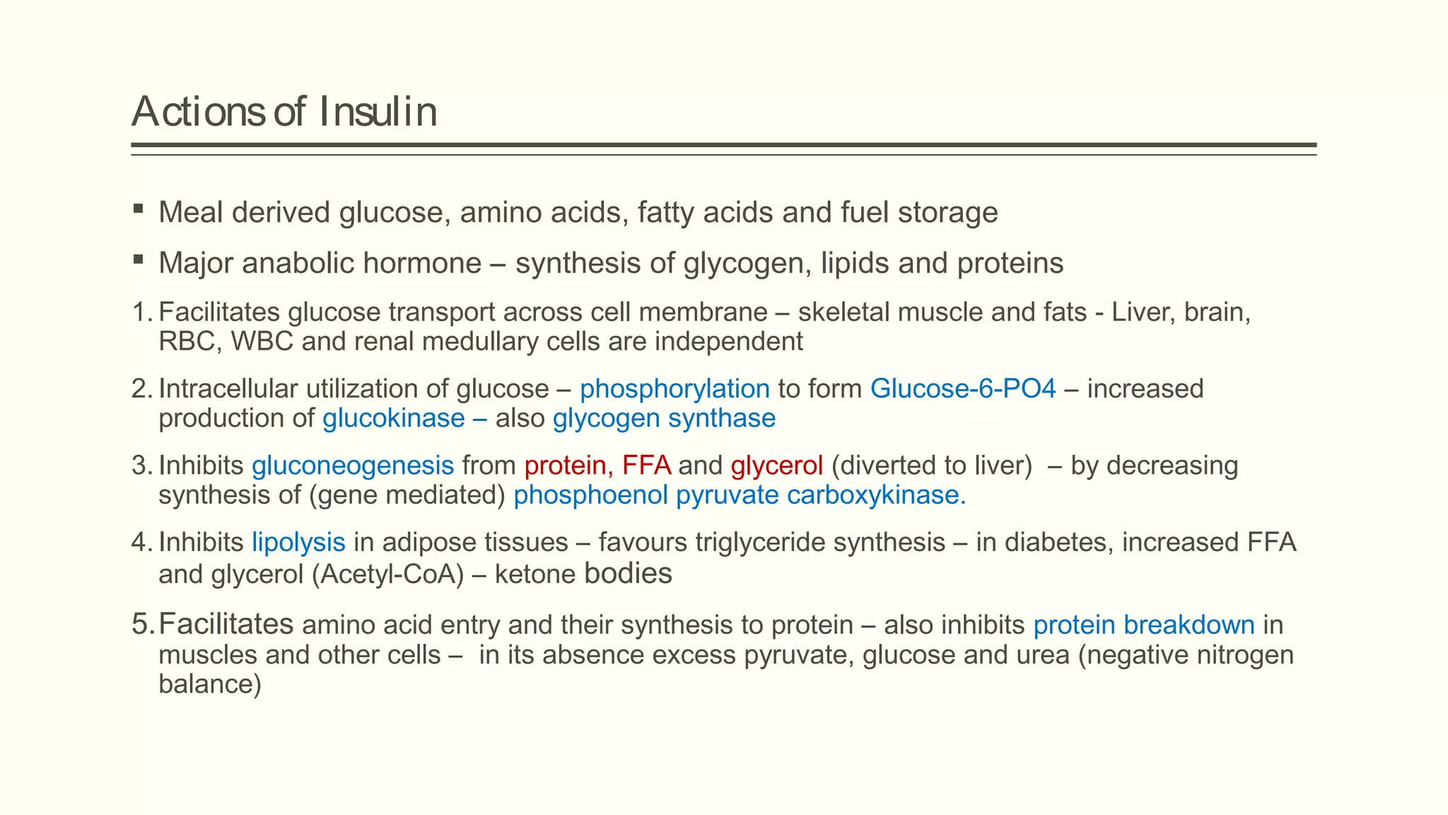 Insulin pharmacology | PPT