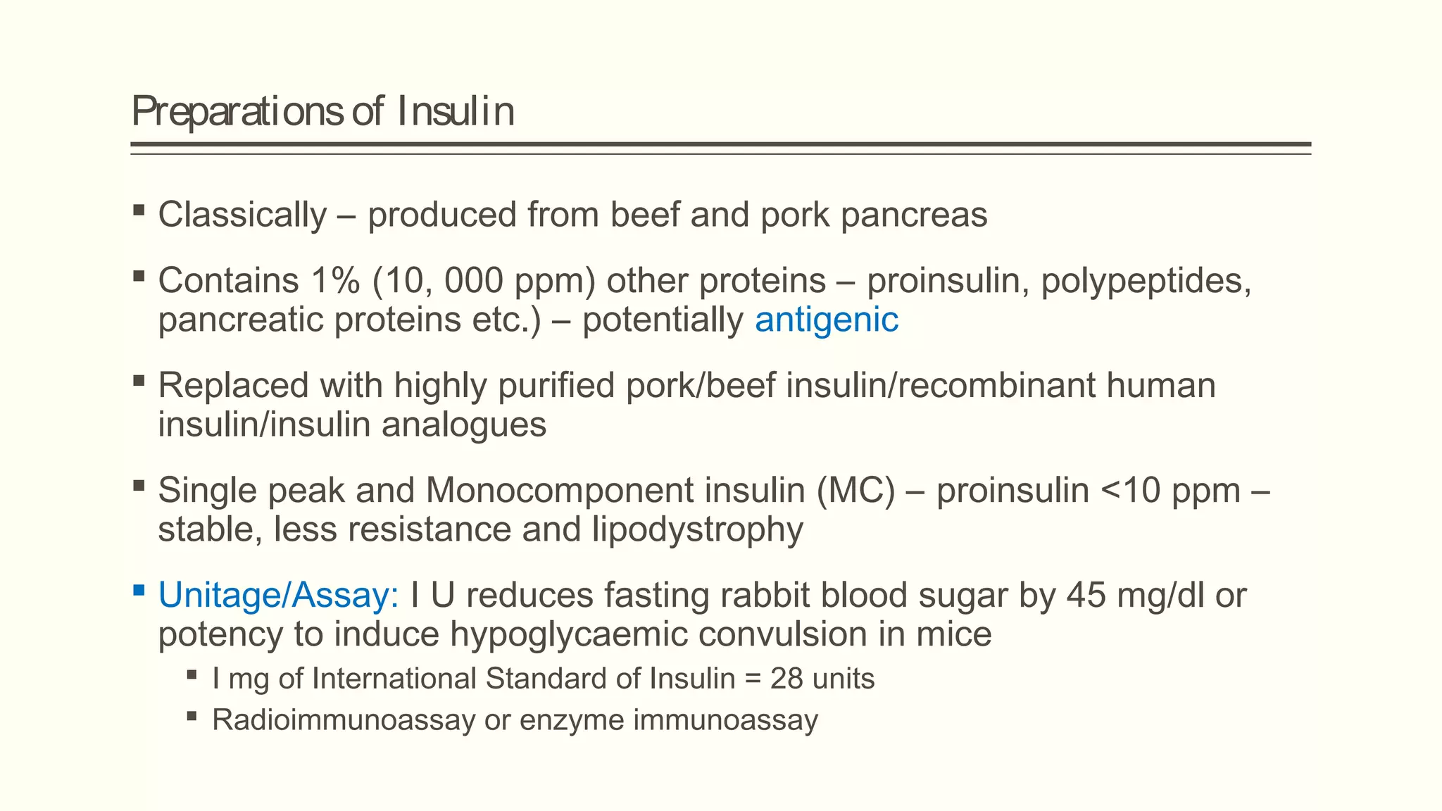 Insulin pharmacology | PPT