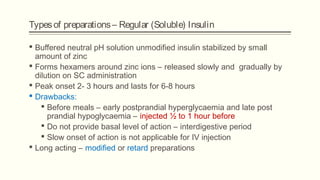 Insulin pharmacology | PPT