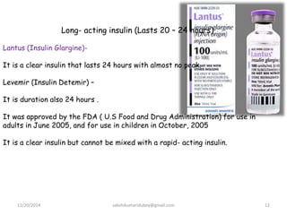 Insulin | PPTX | Endocrine and Metabolic Diseases | Diseases and Conditions