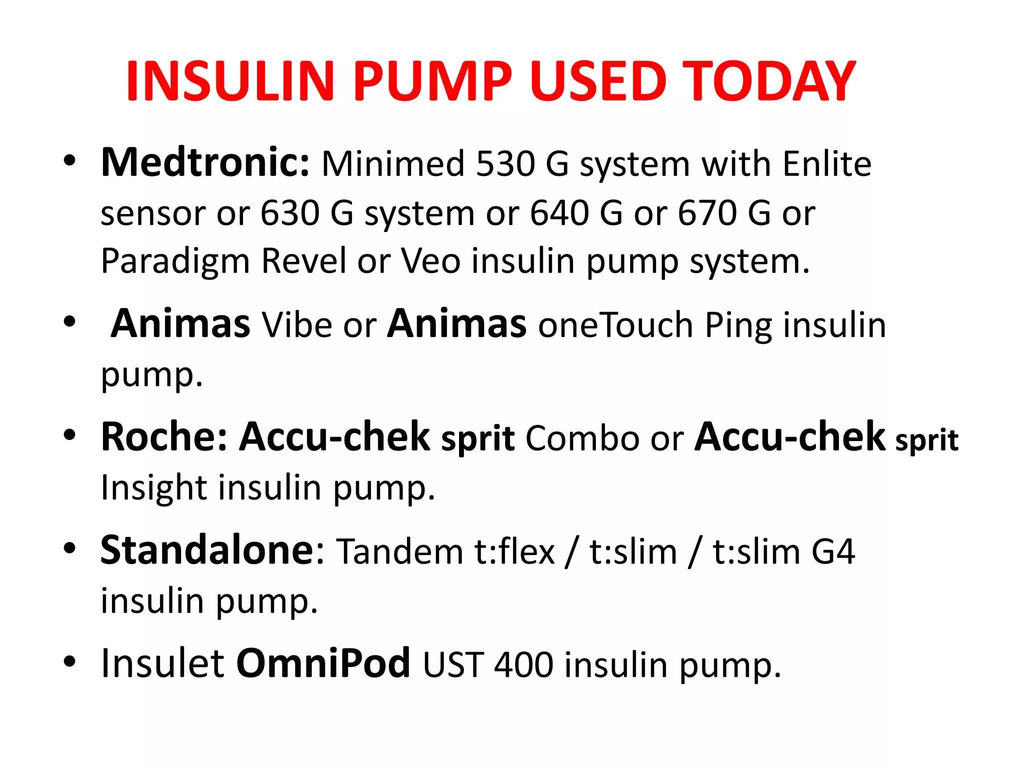 Insulin pumps | PPTX