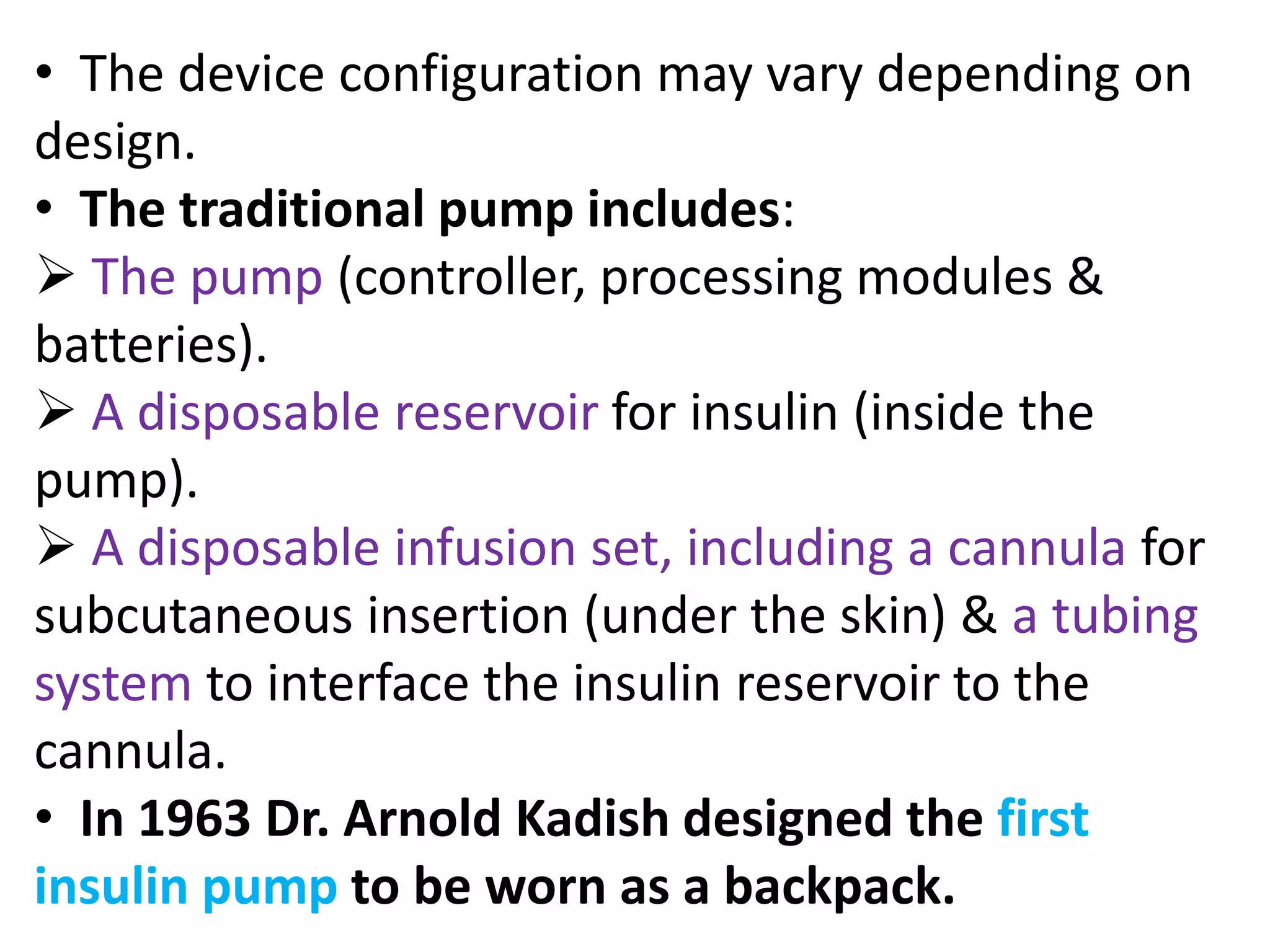 Insulin pumps | PPTX