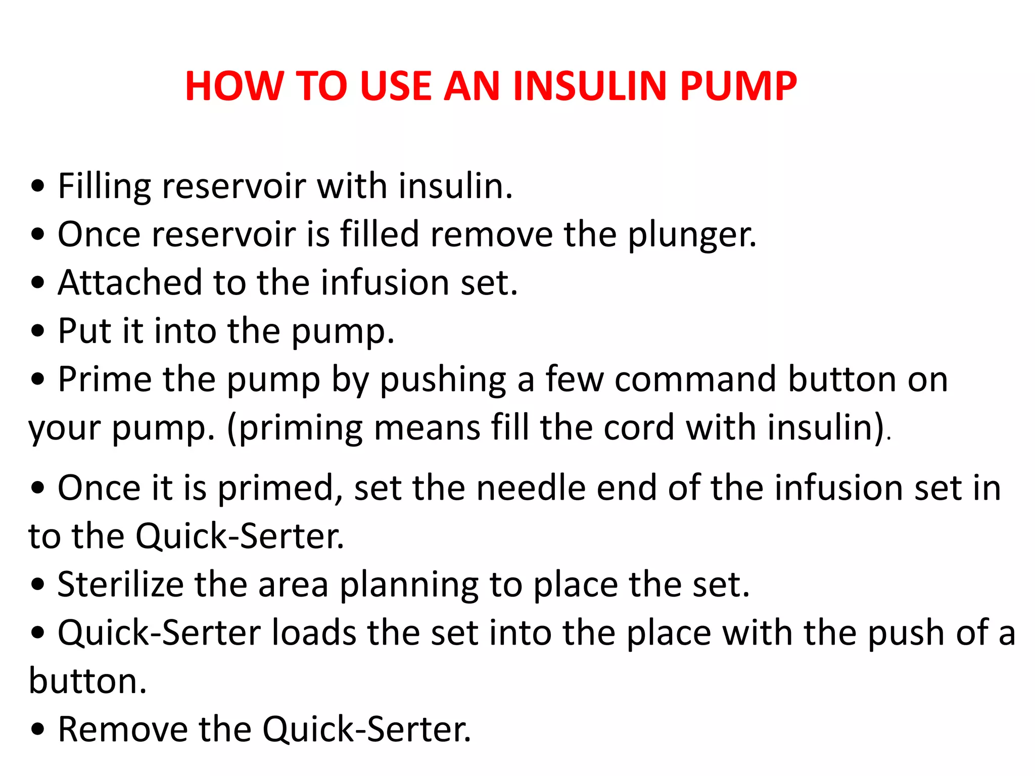 Insulin pumps | PPTX