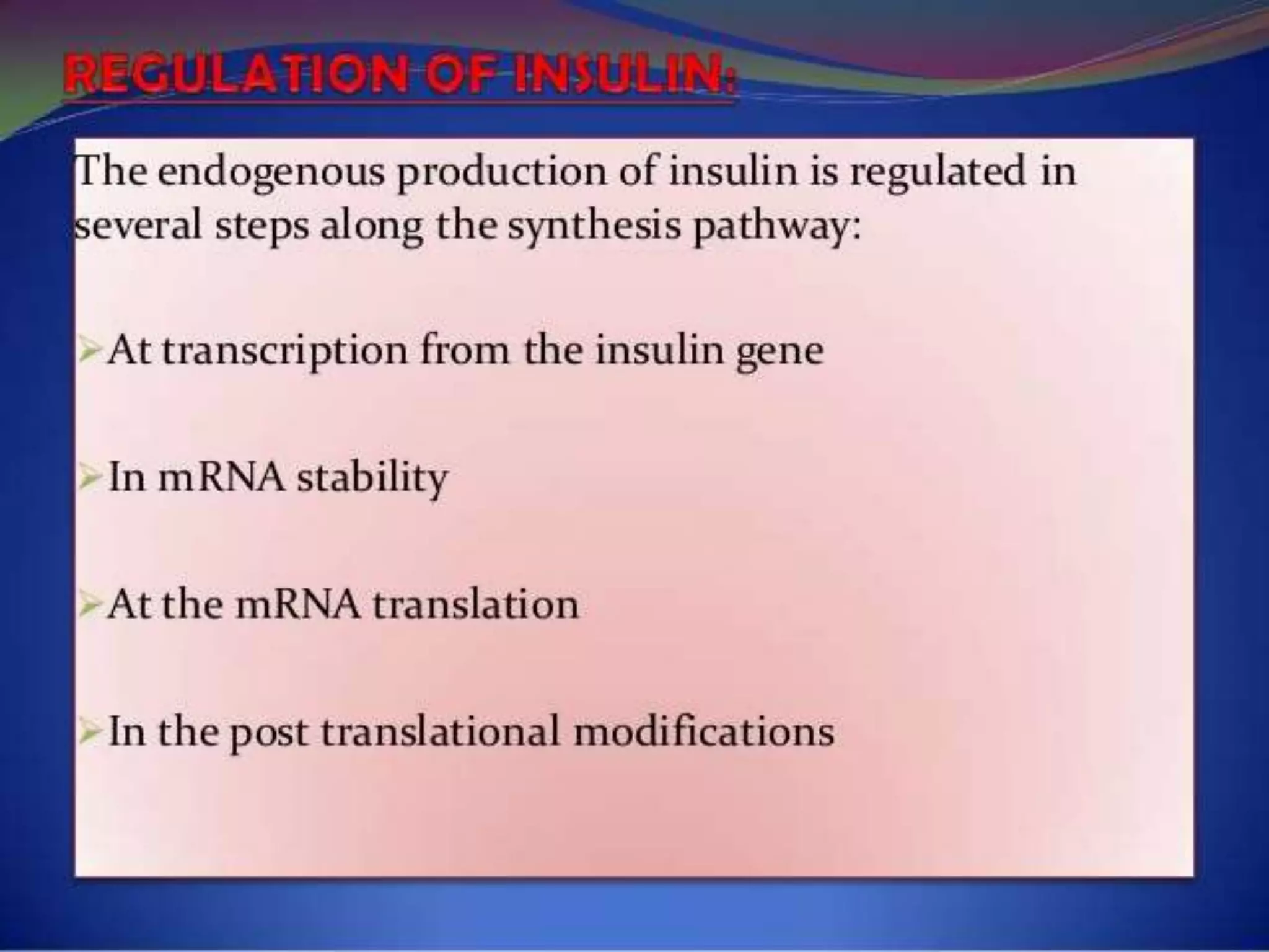 Insulin ppt | PPTX