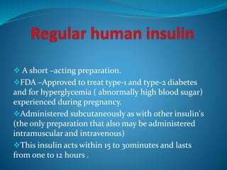 Insulin ppt | PPT