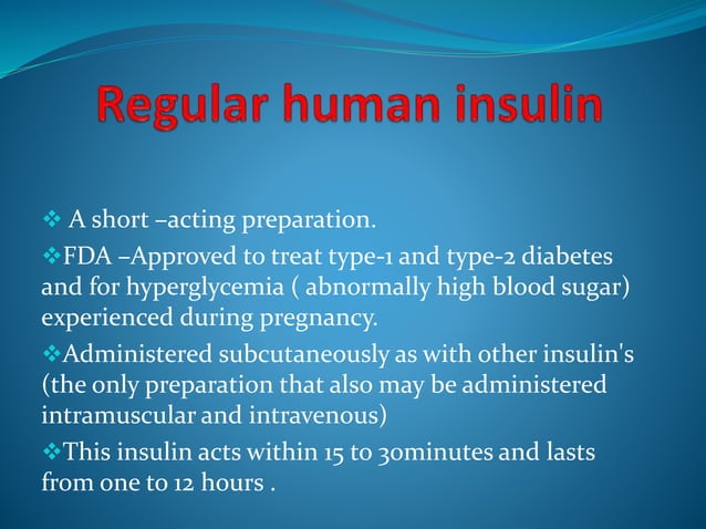 Insulin ppt | PPTX