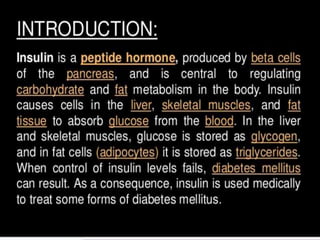 Insulin ppt | PPT
