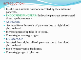 Insulin ppt | PPTX