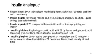 molecular & cellular mechanism of action of insulin | PPTX