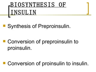 Insulin presentation | PPT