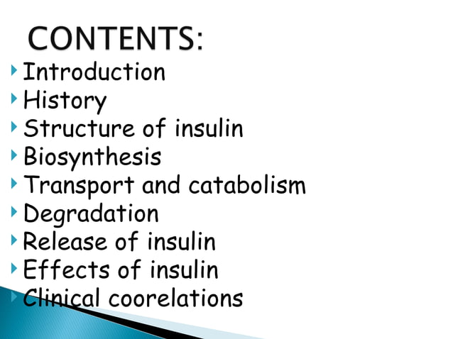 Insulin presentation | PPT
