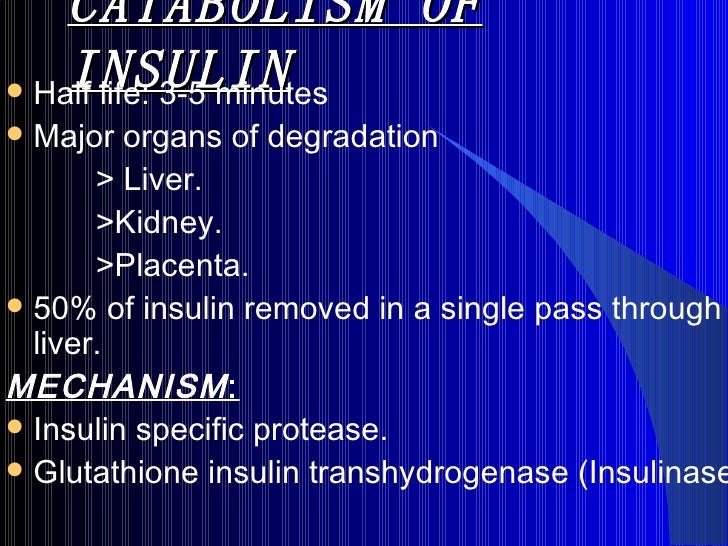 Insulin presentation