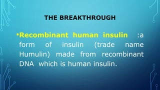 Insulin production and synthesis | PPTX