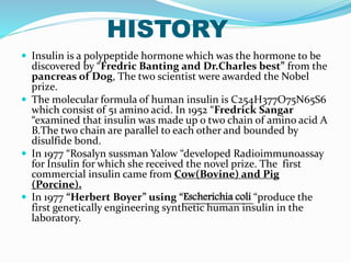 Insulin presentation | PPTX