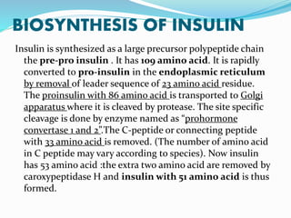 Insulin presentation | PPTX