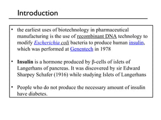 insulinproductionbygeneticengineering-191102112850.pptx