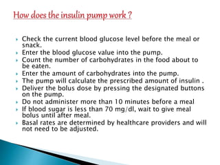 insulin pump CSII | PPTX