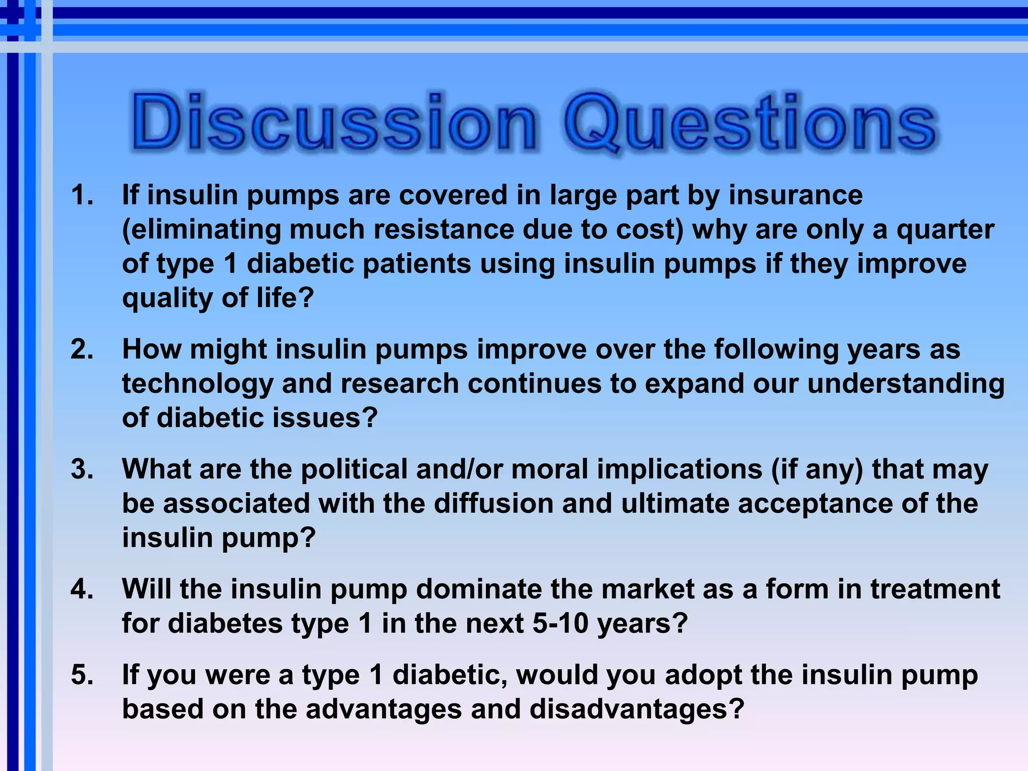 Insulin pump presentation | PPTX