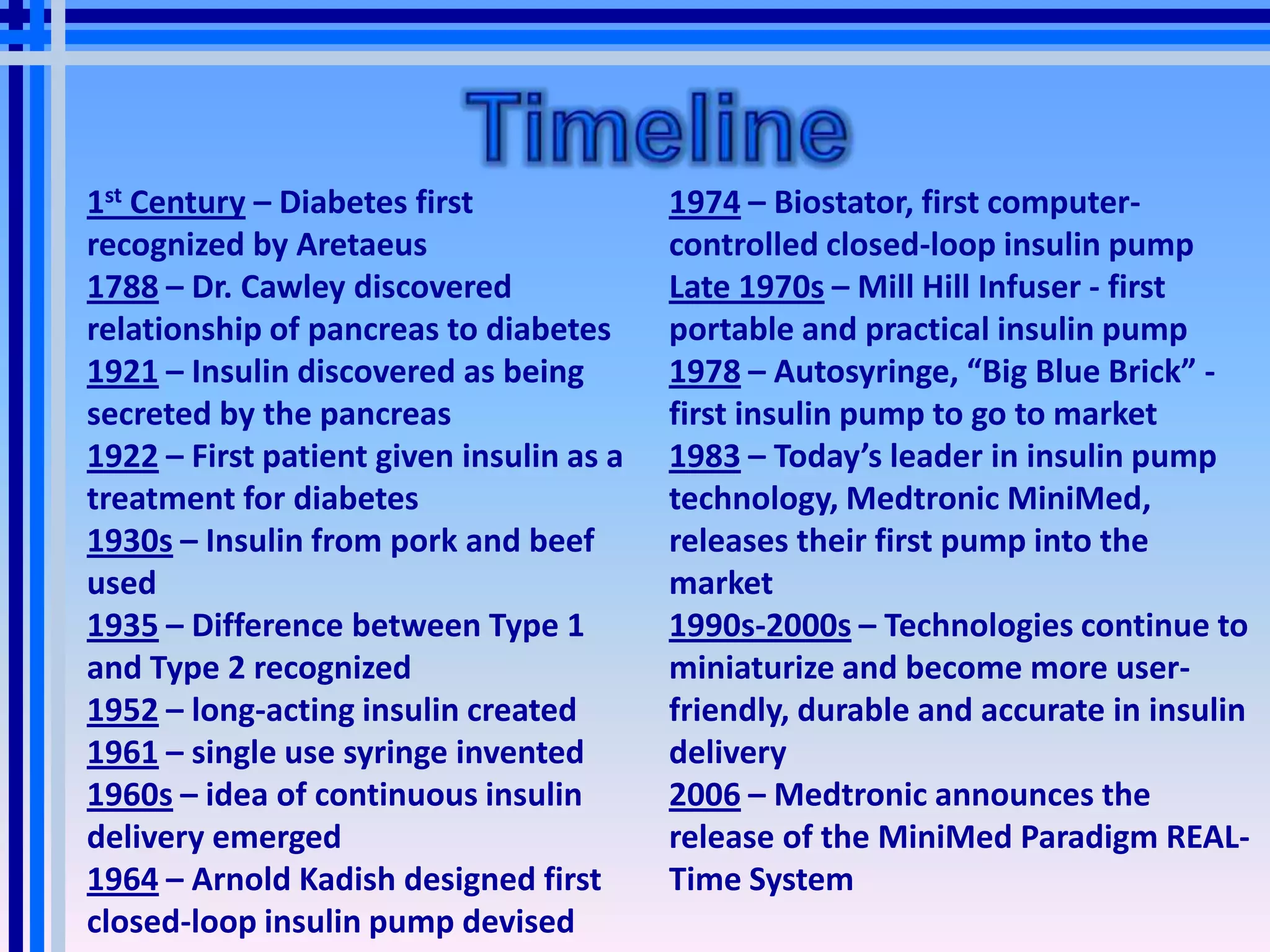 Insulin pump presentation | PPTX