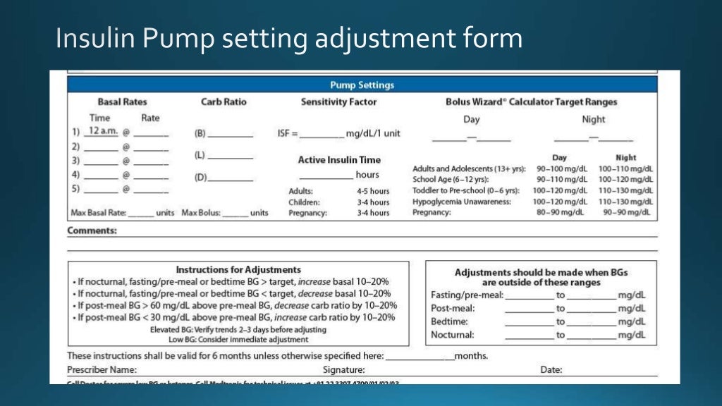 Insulin pump therapy
