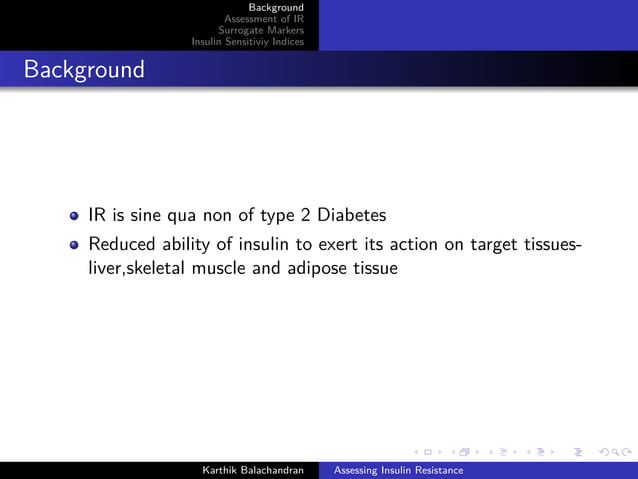 Assessing Insulin Resistance | PDF