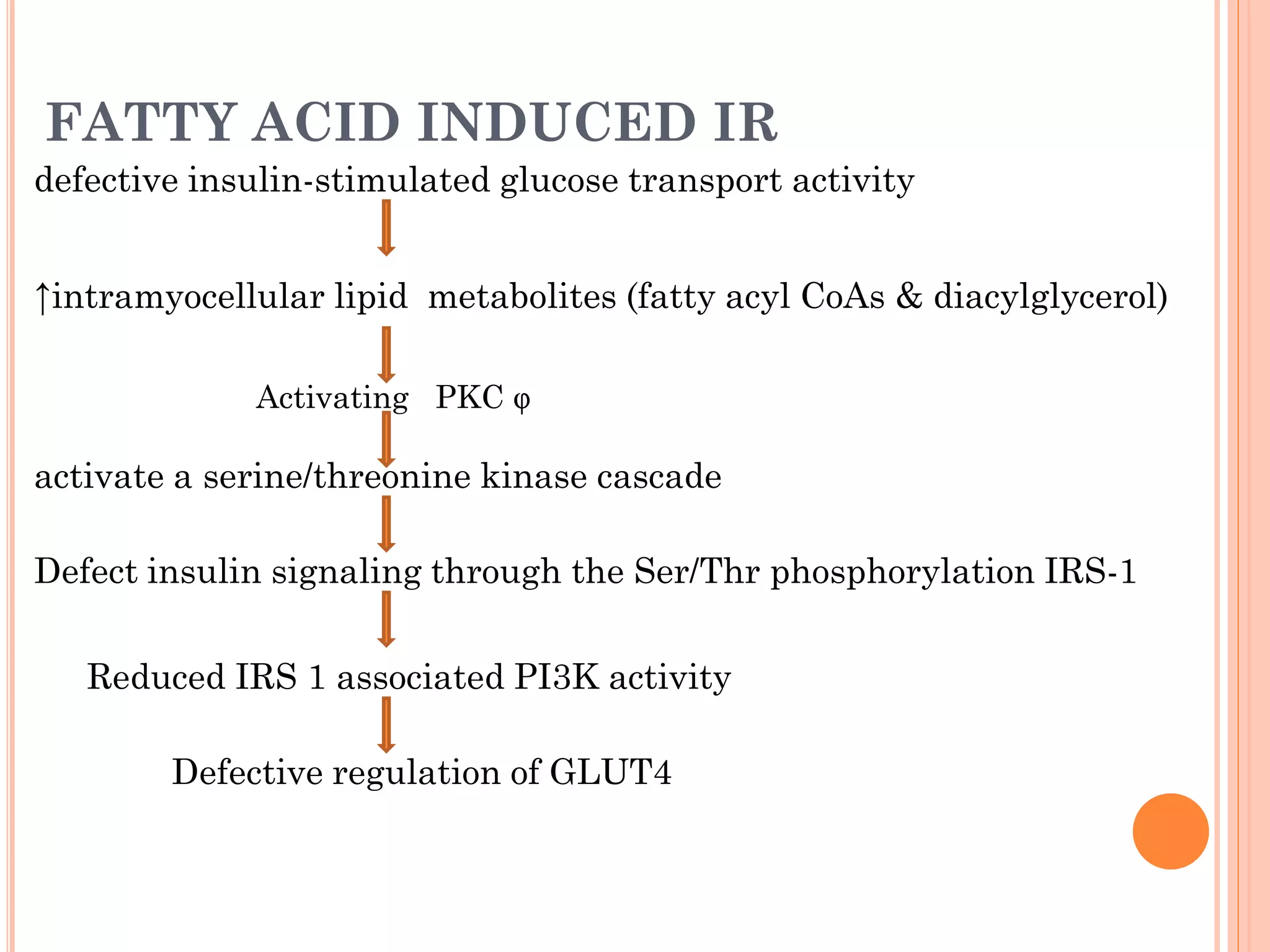Insulin resistance causes and consequences | PPTX