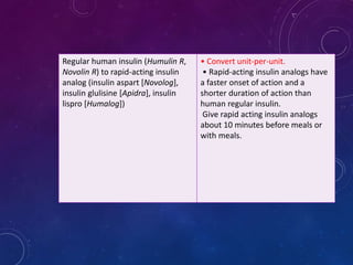 Insulins | PPTX
